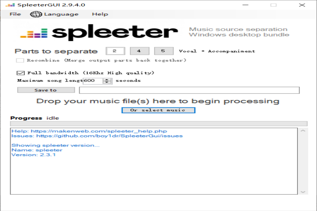 SpleeterGui下载 - SpleeterGui 2.9.4.0最新电脑版下载 - 中华网软件