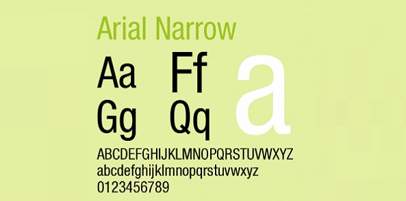 arial narrow字体bold下载-arial narrow字体包免费下载安装 - 中华网软件