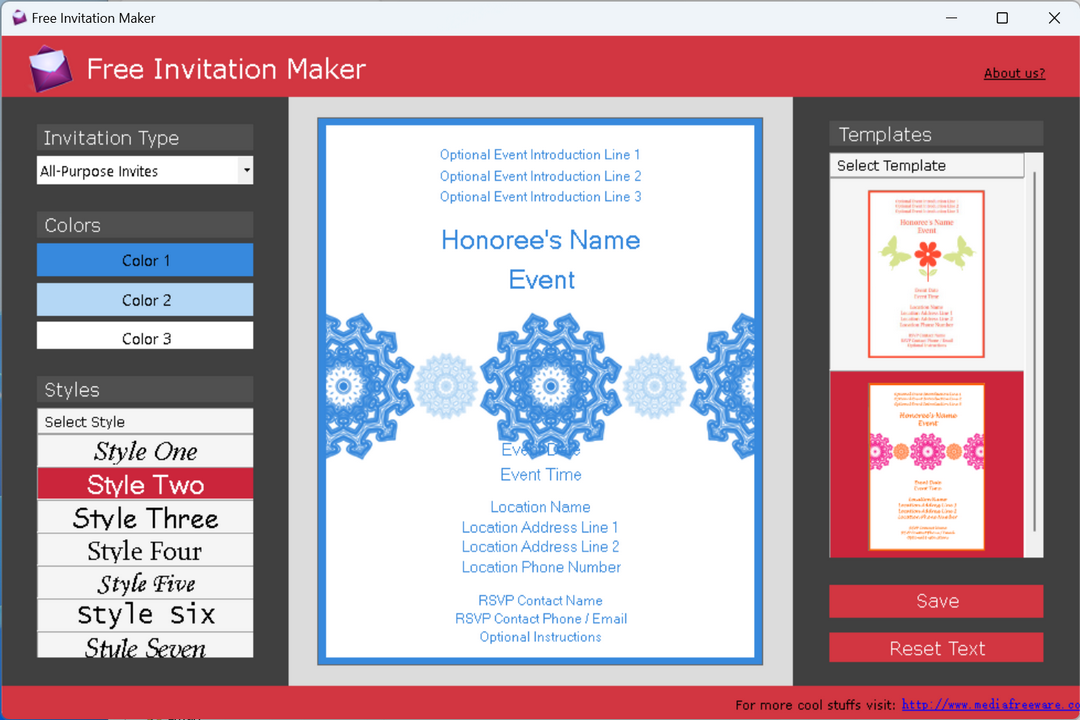 Free Invitation Maker下载 - Free Invitation Maker最新电脑版下载 - 中华网软件