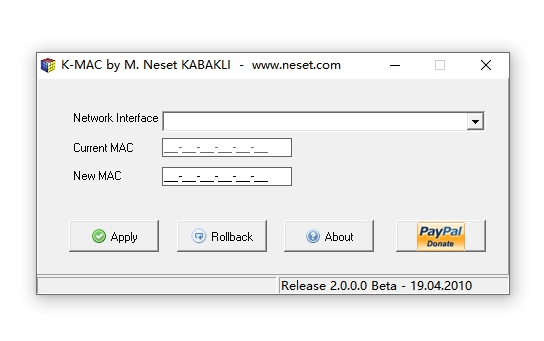 K-MAC官网中文版下载，物理网卡MAC地址修改器下载K-MAC免费版下载 - 中华网软件
