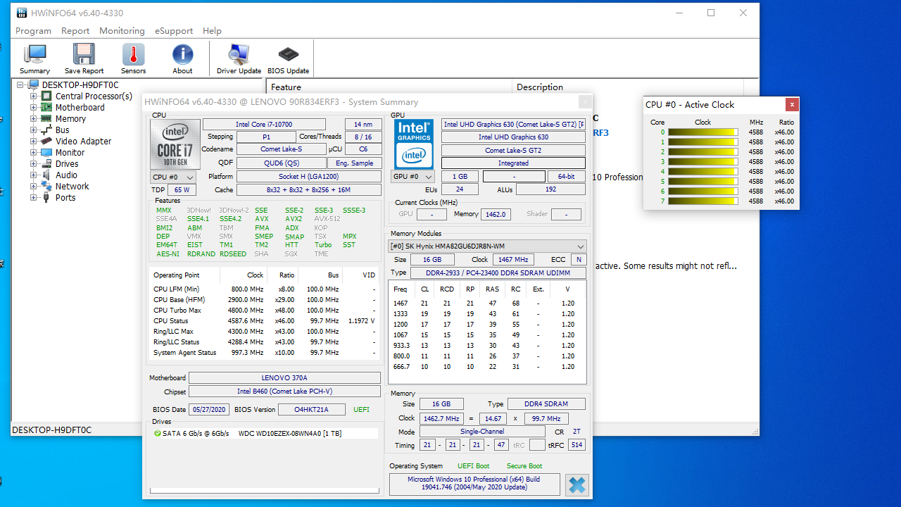 HWiNFO64官网汉化版下载，HWiNFO64(电脑硬件检测软件)官方免费版下载 - 中华网软件