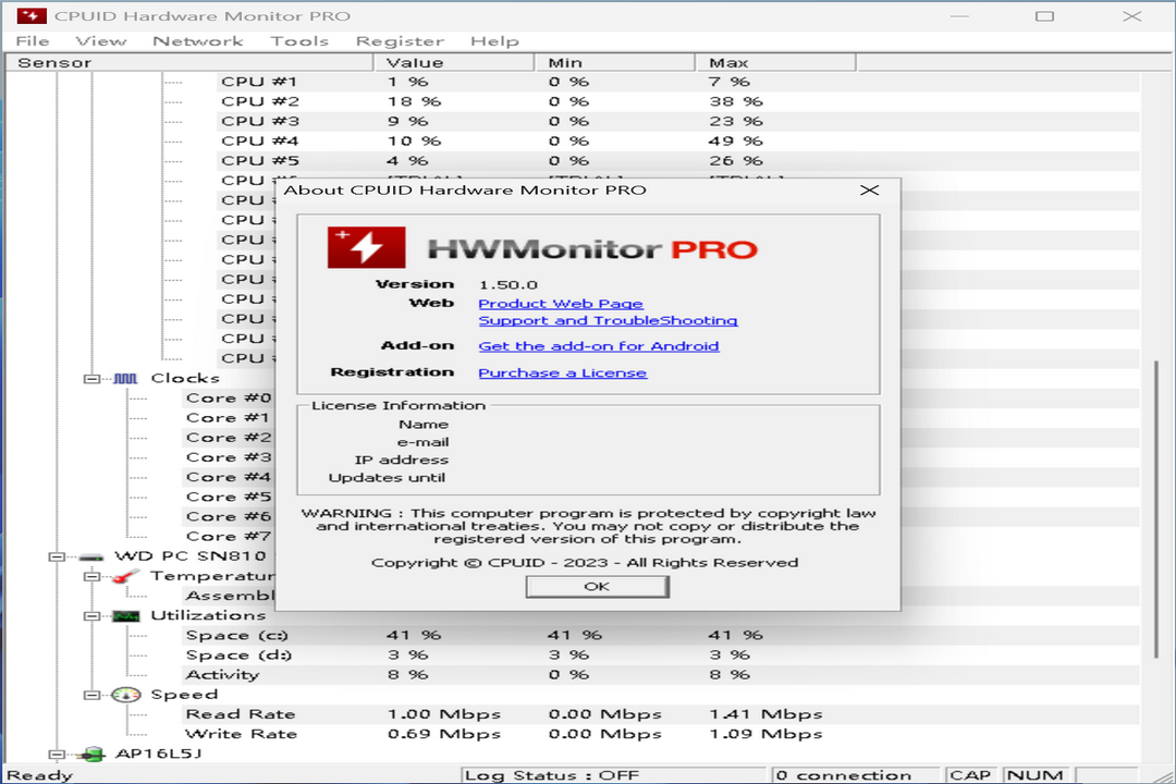 CPUID HWMonitor Pro官网中文版下载，CPUID HWMonitor Pro（CPU检测工具）最新免费版下载 - 中华网软件