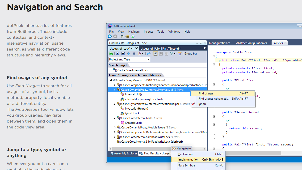 dotPeek最新版下载 - dotPeek反编译工具下载 - 中华网软件